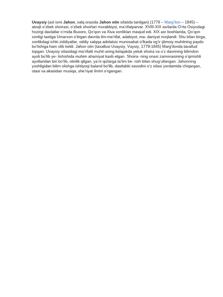 Uvaysiy | PDF