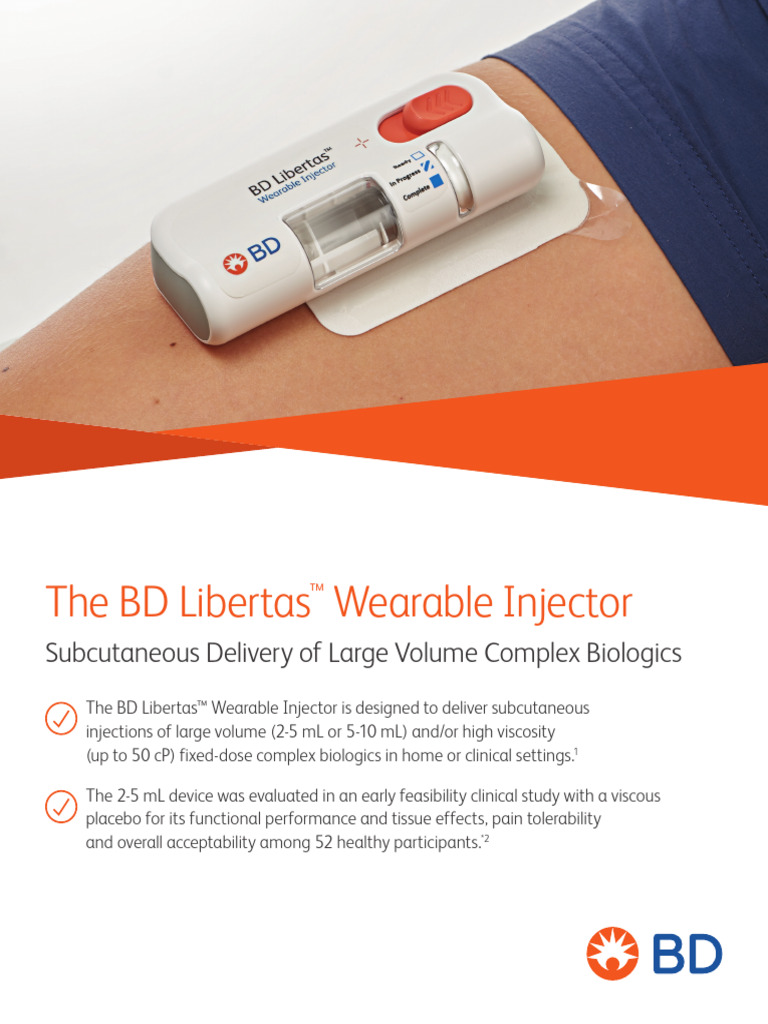 BD Libertas Wearable Injector Overview | PDF | Injection (Medicine ...