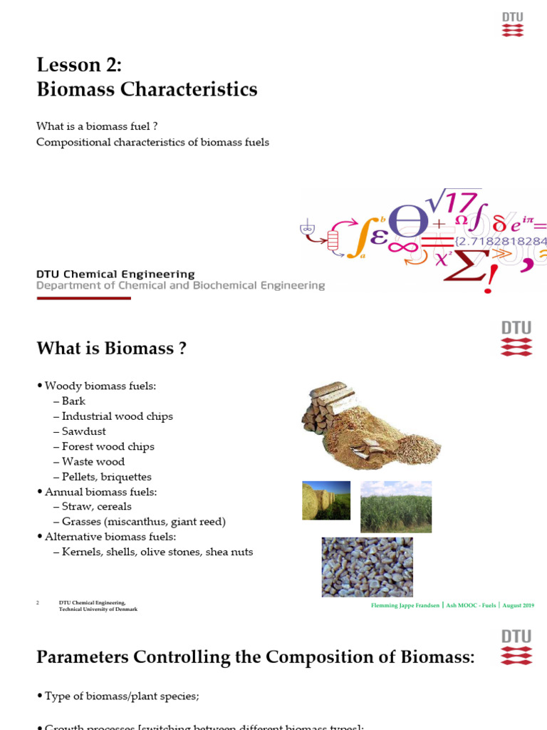 Fuels MOOC 2019 W 2 L 2 Biomass Characteristics | PDF | Biomass | Agriculture