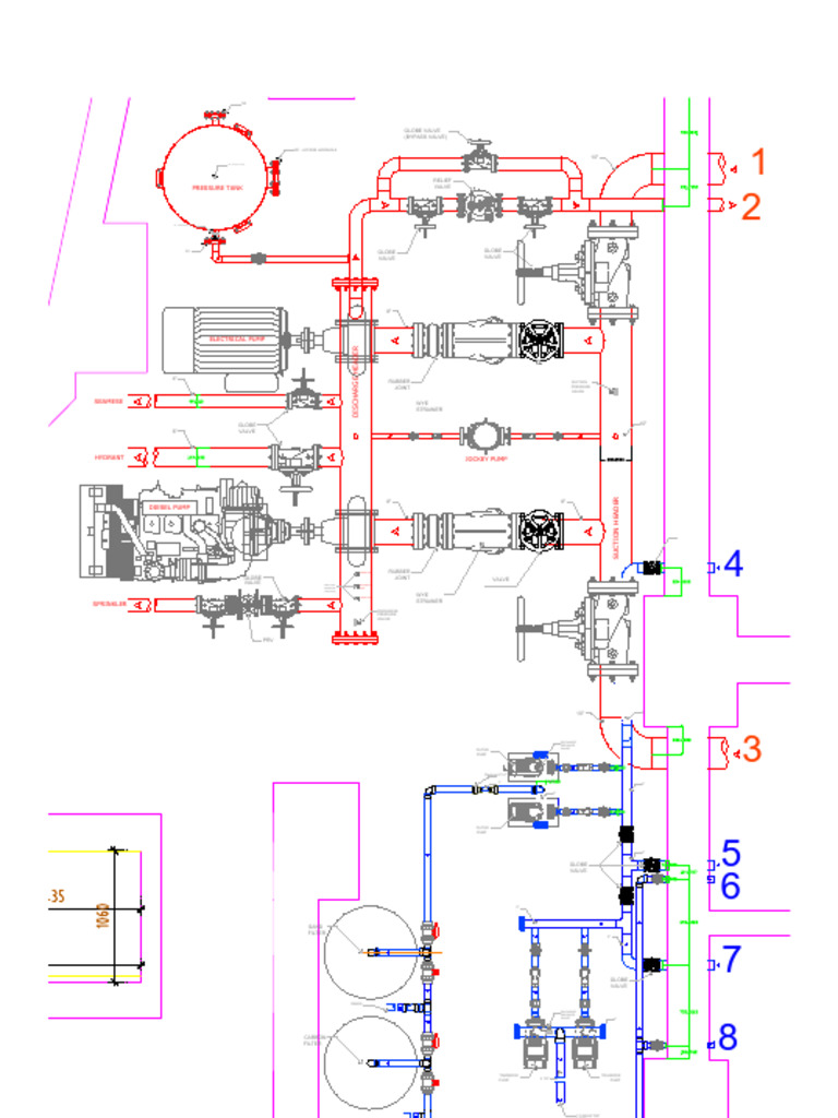 Ruang Pompa Basement-Model | PDF | Pump | Turbomachinery