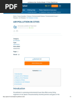 Conclusion Essay For Air Pollution | PDF | Pollution | Air Pollution