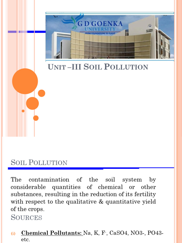 Unit 3 (Part 6) - Soil Pollution | PDF