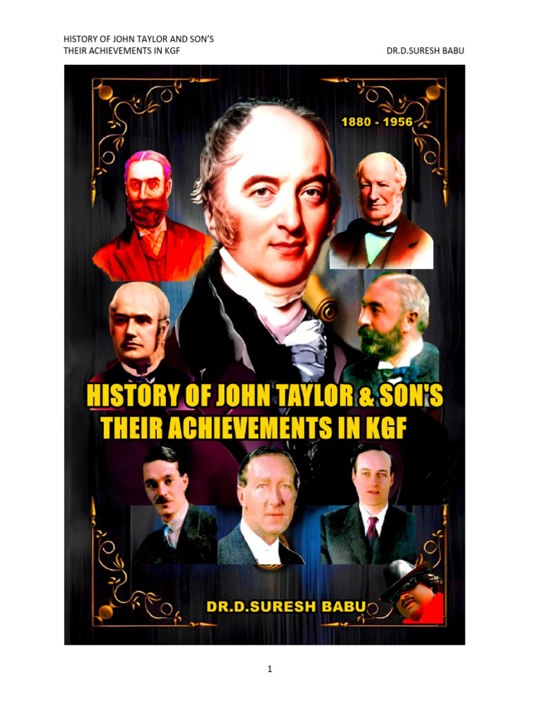 John Taylor & Sons' Impact on KGF | PDF | Mining