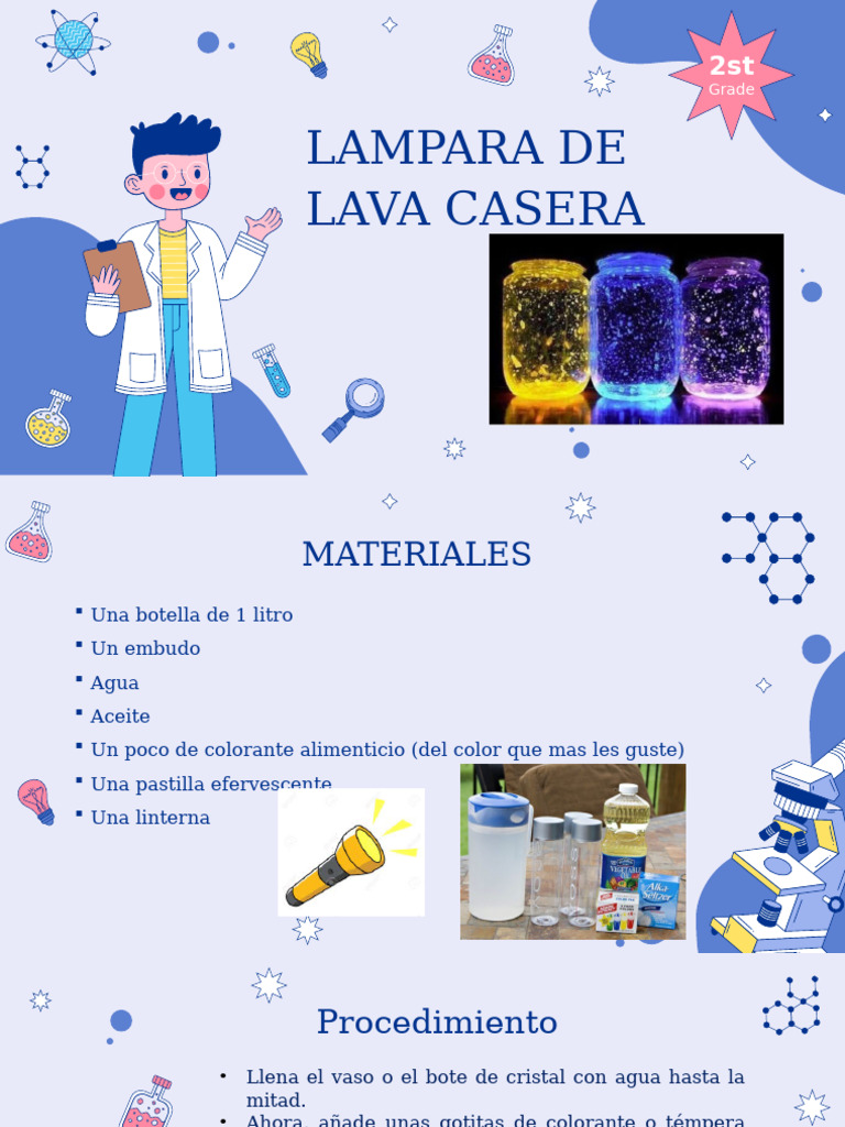 Experimento de lámpara de lava casera | PDF
