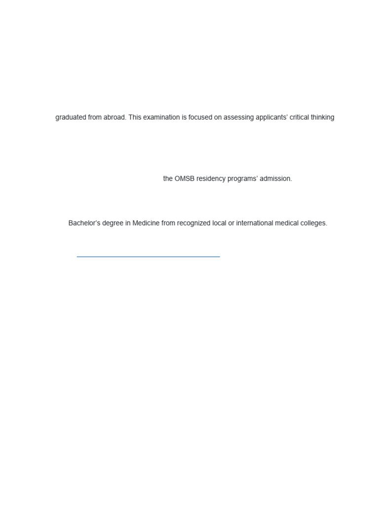 OMSB Selection ExaminationYYYY01DD1201SS | PDF
