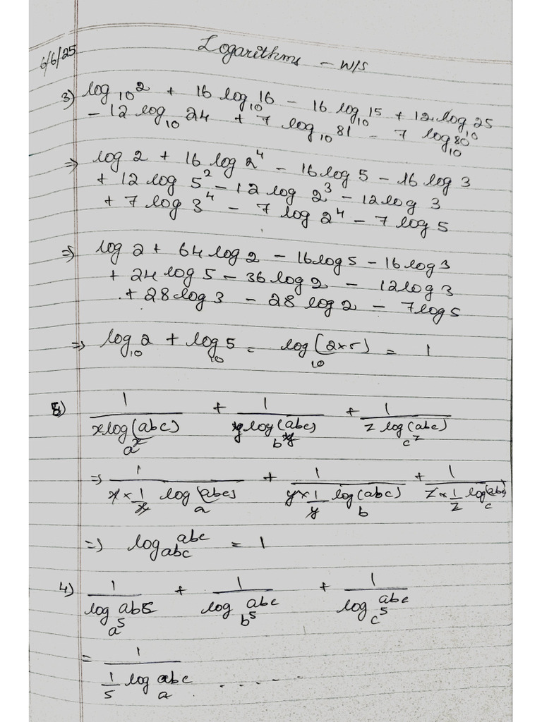 Logarithms | PDF