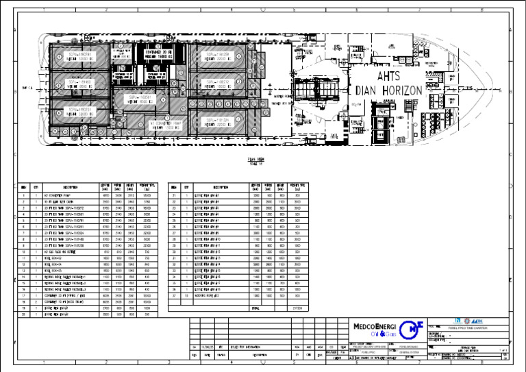 Stowage Plan AHTS Dian Horizon - Rev.0A (11!06!2025) | PDF