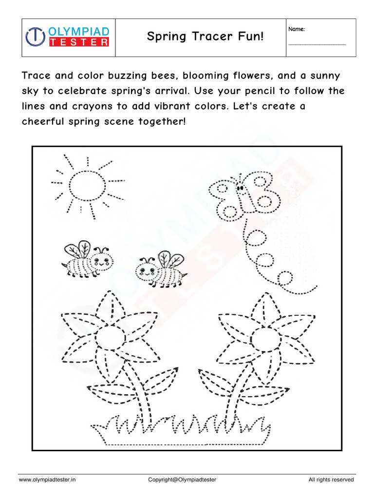 Spring Tracer Fun! | PDF