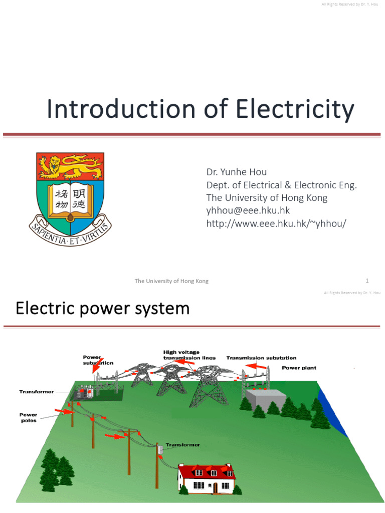 Lecture 1 - Intro To Electricity | PDF | Electricity Generation | Wind ...