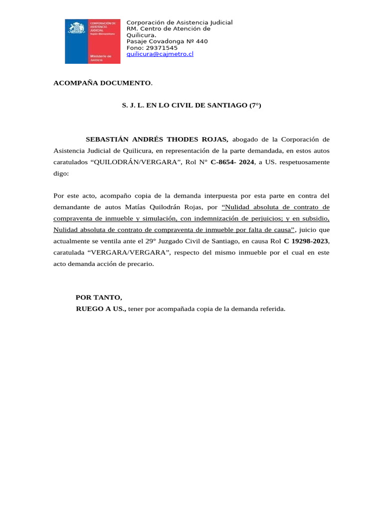 C 8654-2024 - Acompaña Documento | PDF
