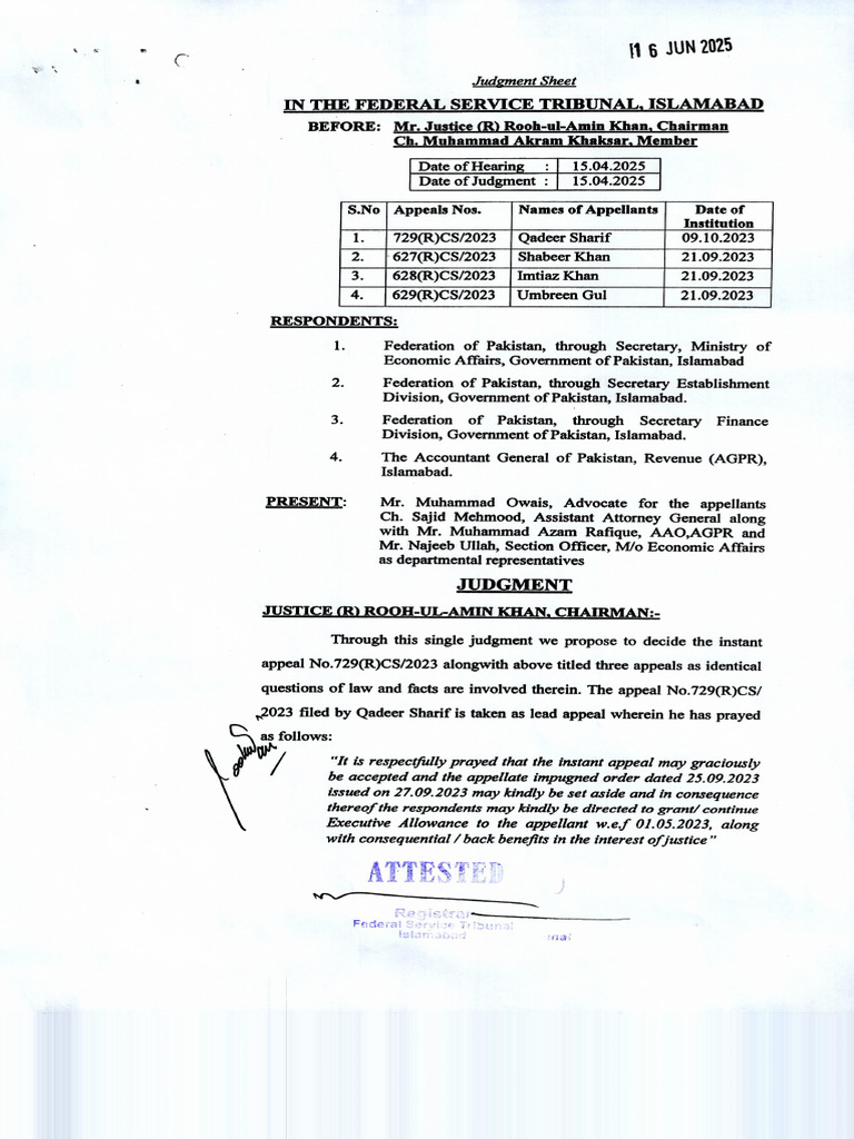 FST Judgment For Executive Allowance | PDF