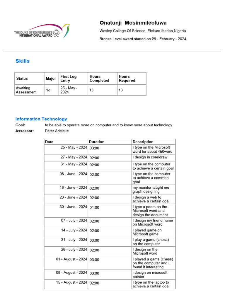 Summary Skills Section Report v1.0 | PDF | Computing