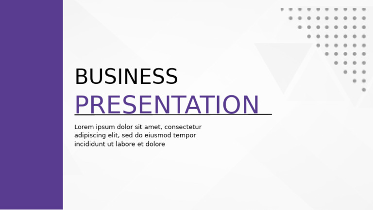 Purple & White Business Profile Presentation | PDF