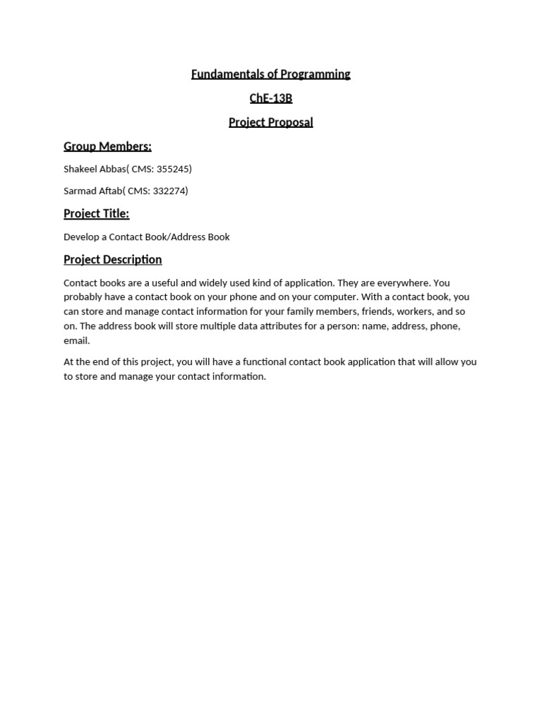 Project - Proposal FoP Shakeel-Sarmad | PDF