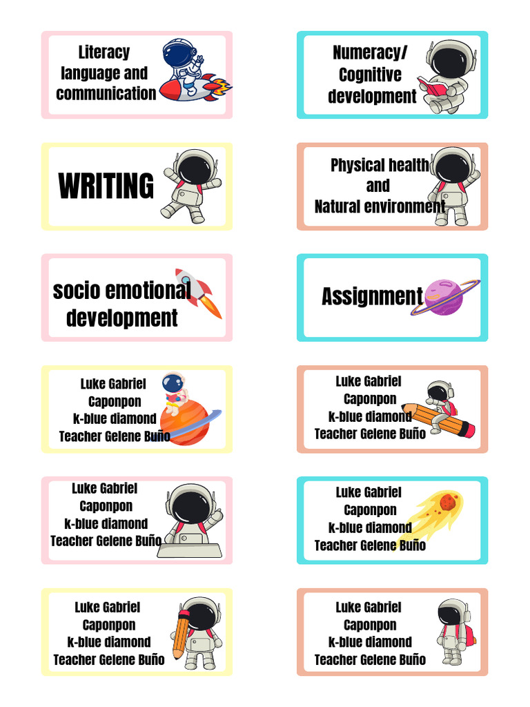 Colorful Cute Illustrative Space Name Label Document A4 20250608 170842 ...