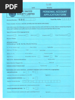 Mobile Banking Form | PDF