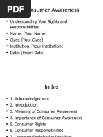 Consumer Awareness Project Class10 | PDF | Consumer Protection
