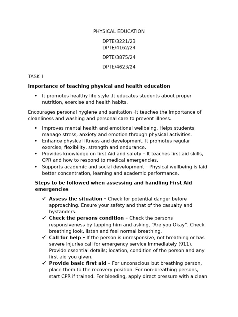 Physical Education | PDF