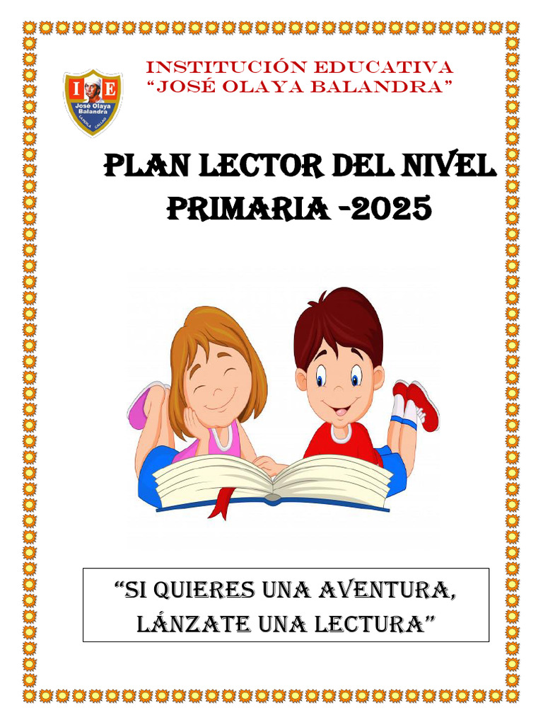 Plan Lector - Primaria - 2025 | PDF | Educación primaria | Escuelas