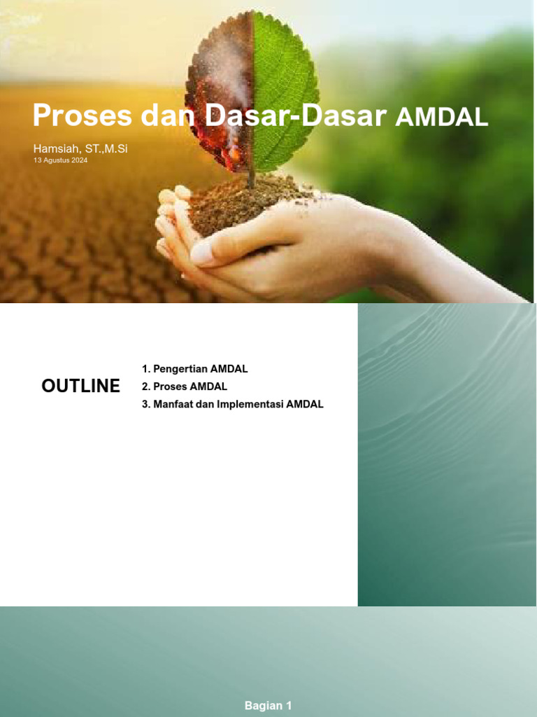 Proses Dan Dasar-Dasar AMDAL 13 Agustus 2024 | PDF