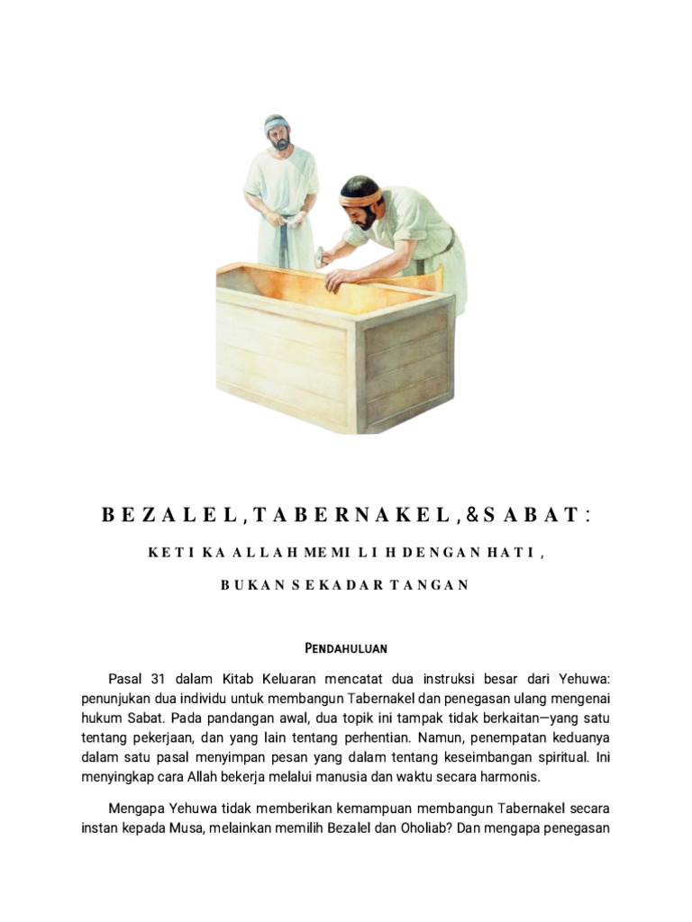 Bezalel, Tabernakel, Dan Sabat | PDF