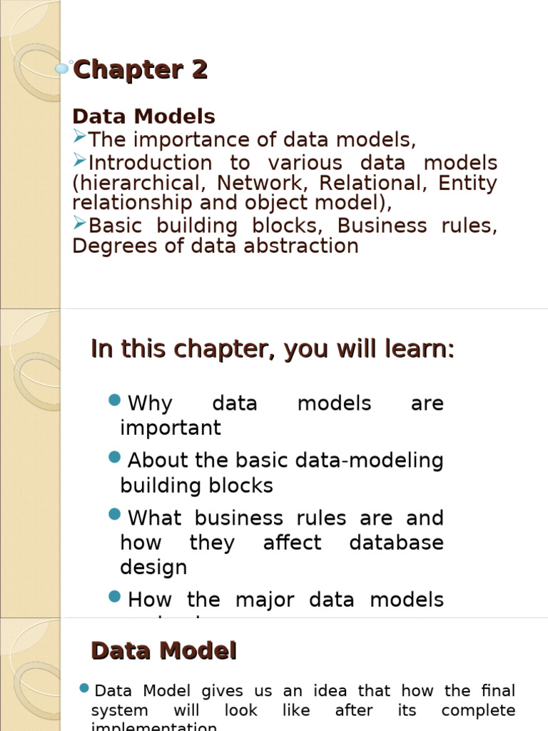 Chapter 2 Data Models | PDF | Relational Database | Relational Model