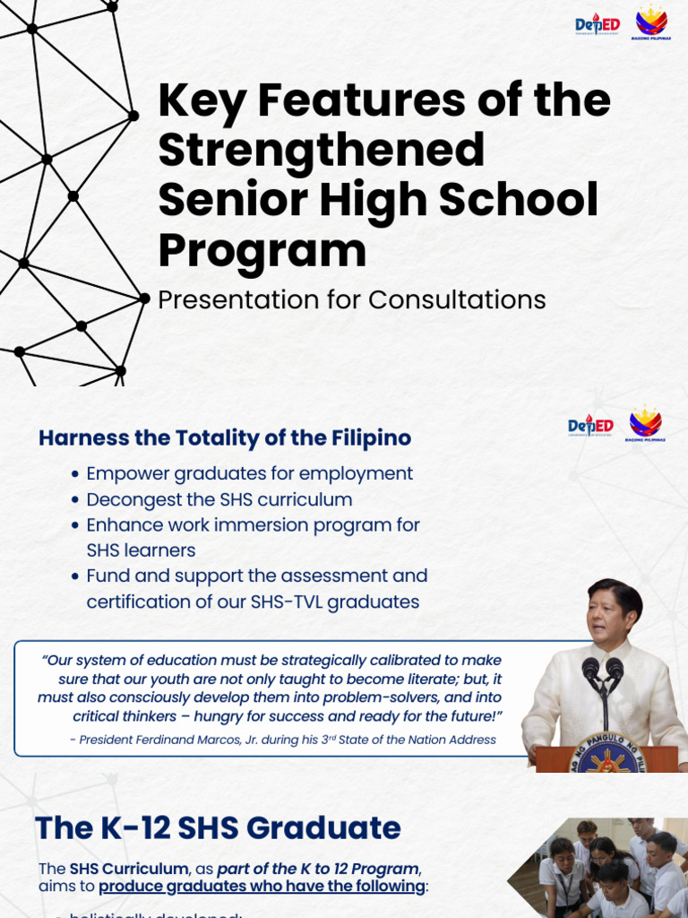 Key Features of The Strengthened SHS Curriculum | PDF | The Arts ...
