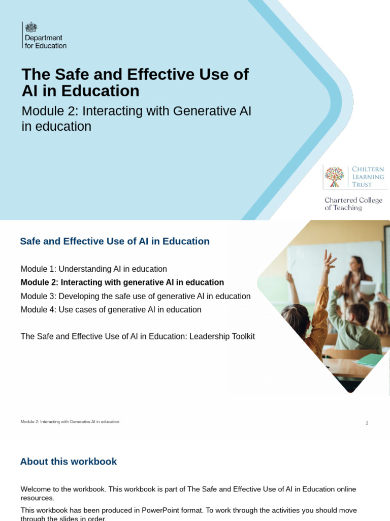 Module 2 Interacting With Generative AI in Education | PDF | Artificial Intelligence ...