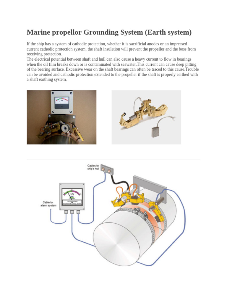 Marine Propellor Grounding System | PDF