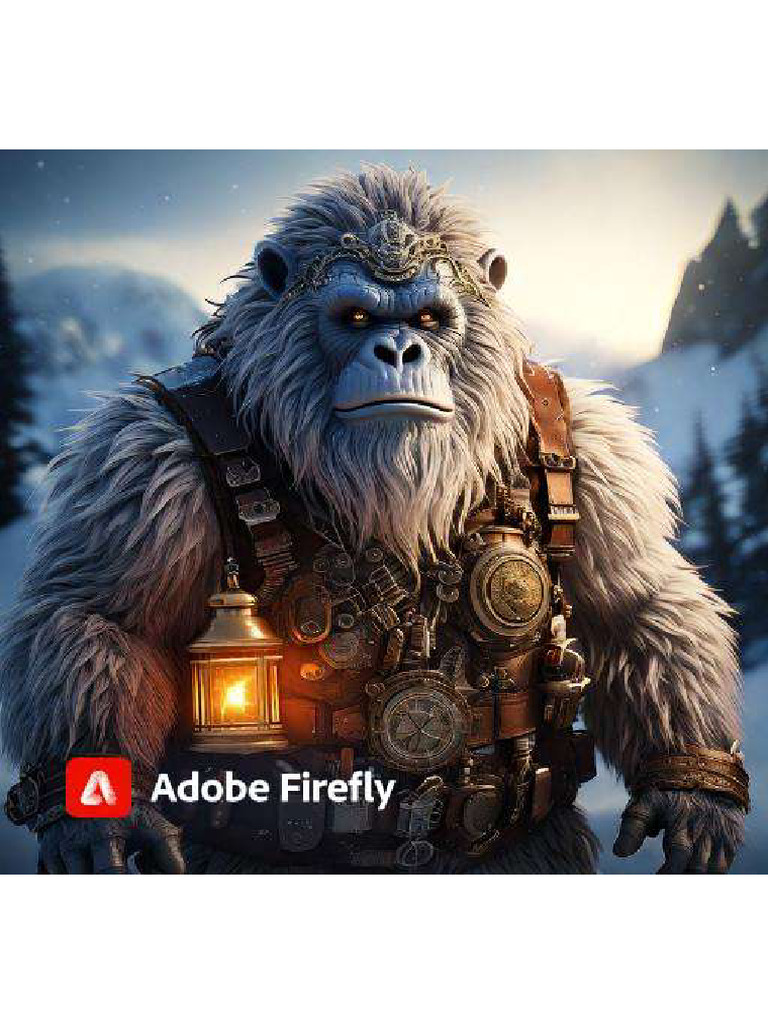 Firefly - A Steampunk-Inspired Yeti With Gears and Pipes Embedded in ...