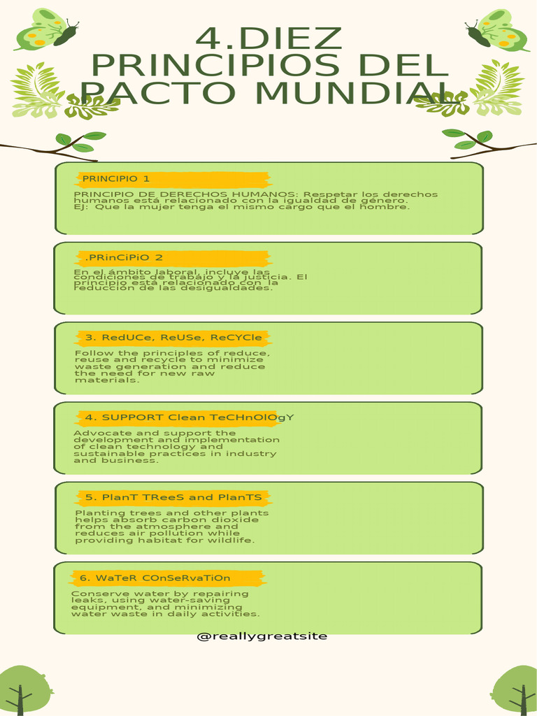Green and Cream Illustrative How To Reduce Environmental Pollution ...