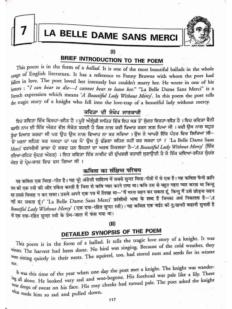 p7 La Belle Dame Sans Merci | PDF