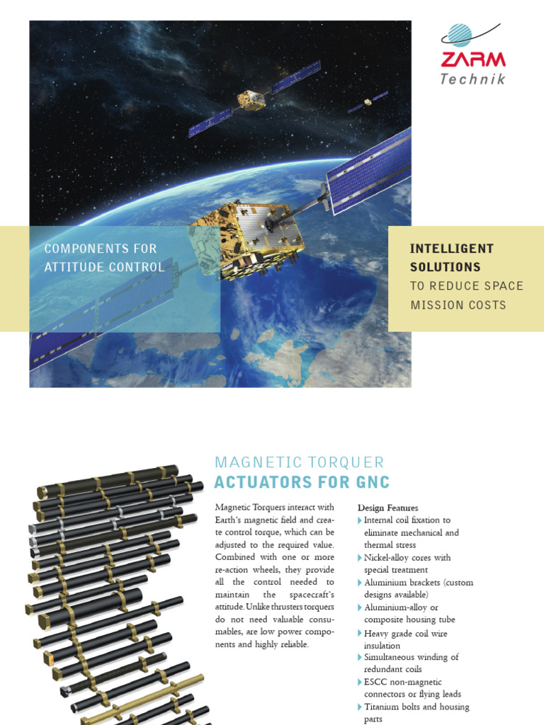Satsearch Datasheet Xwf5lz Zarm-technik Magnetic-Torquer | PDF | Magnetometer | Inductor