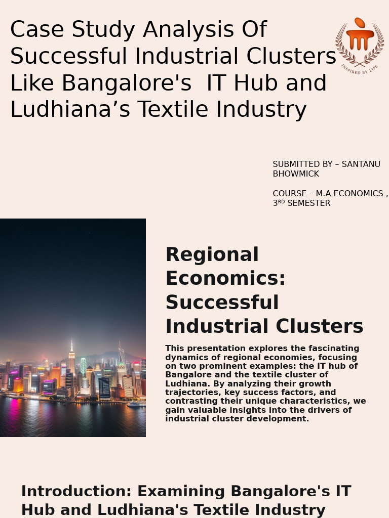 Regional Economics Successful Industrial Clusters | PDF | Textiles | Clothing