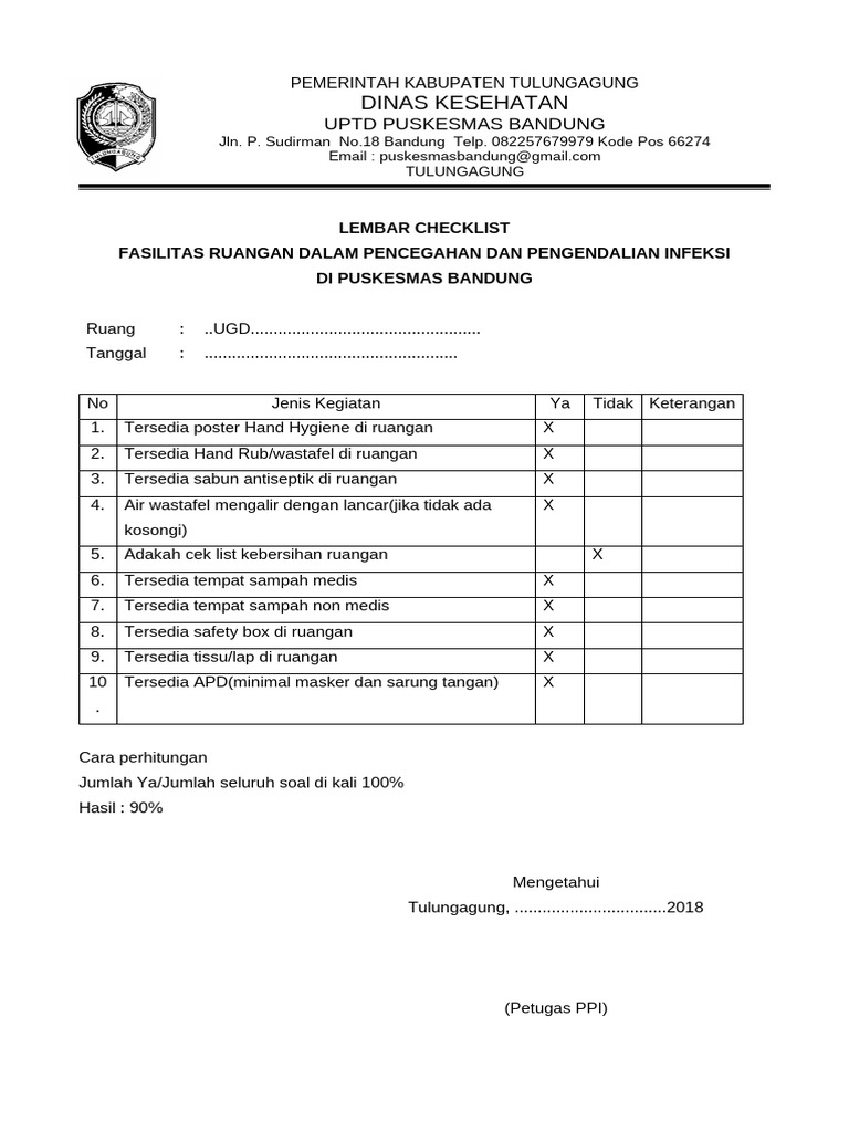 Form Ceklist PPI (Print) | PDF
