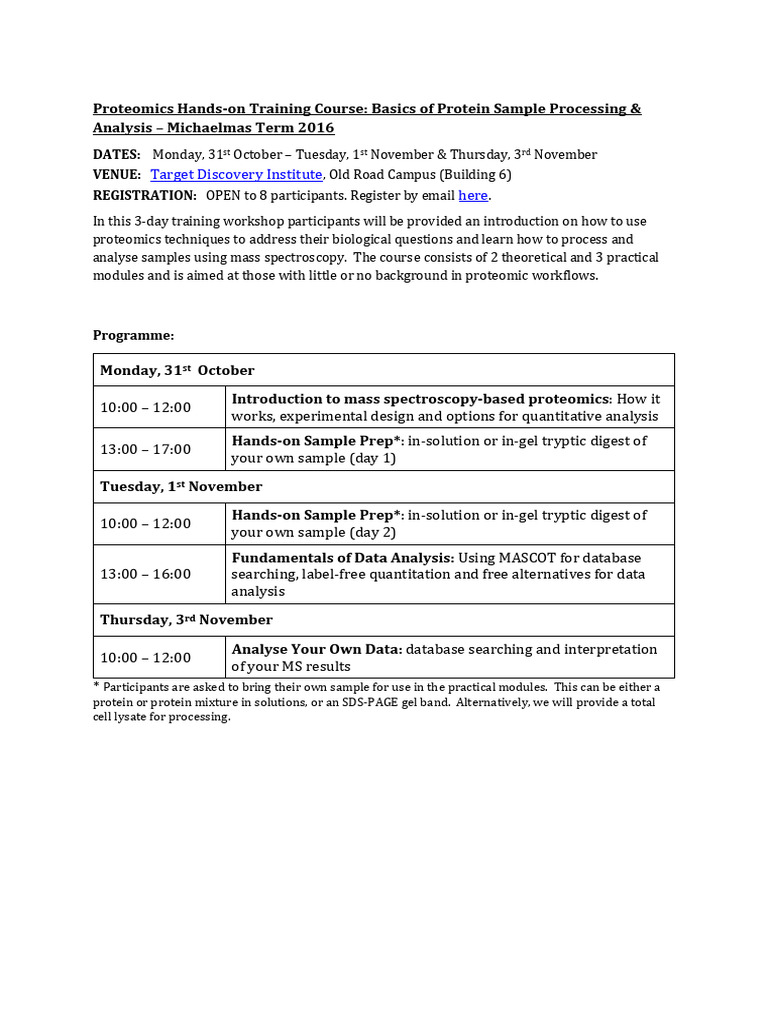 2016 MT Hands On Course Metabolomics | PDF