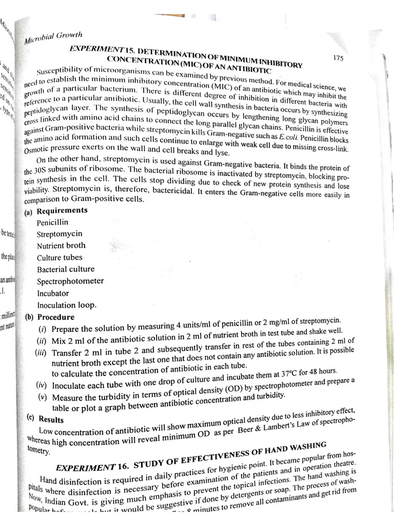 MIC Antibiotic Test | PDF