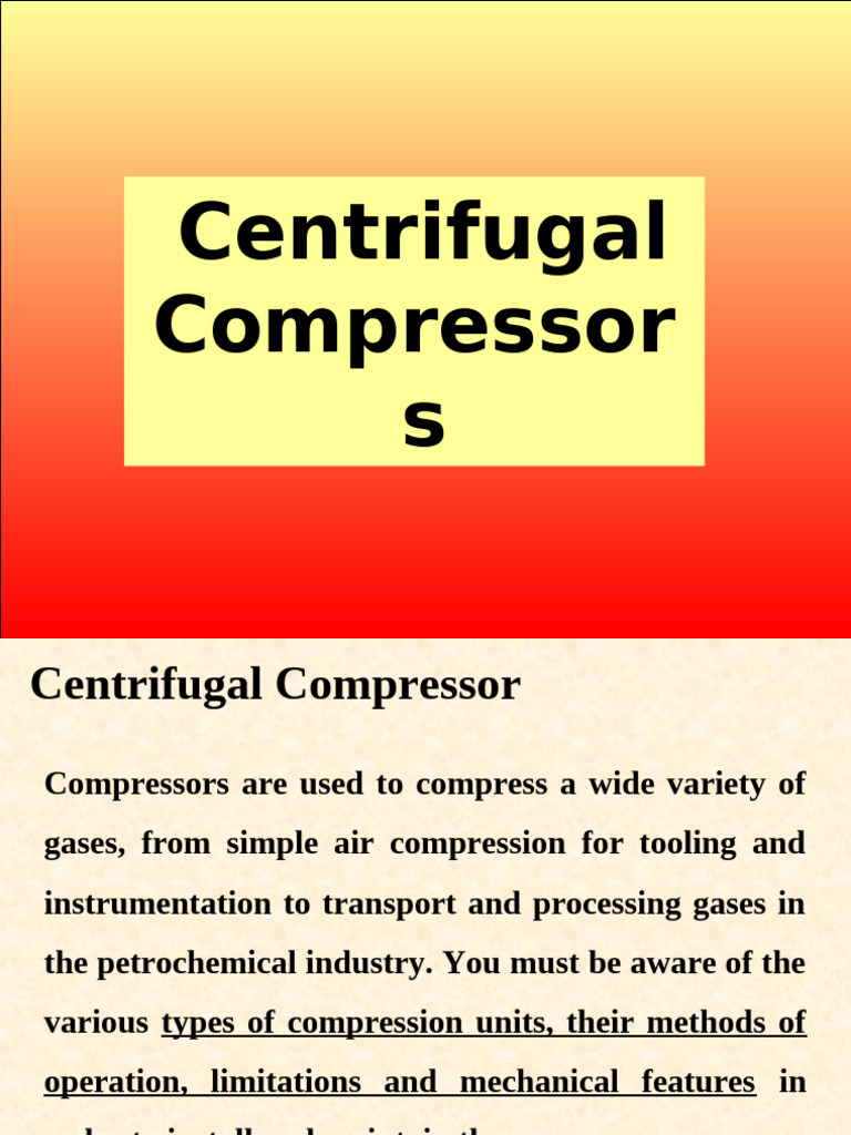 2 - Centrifugal Compressors 2 | PDF | Turbomachinery | Machines