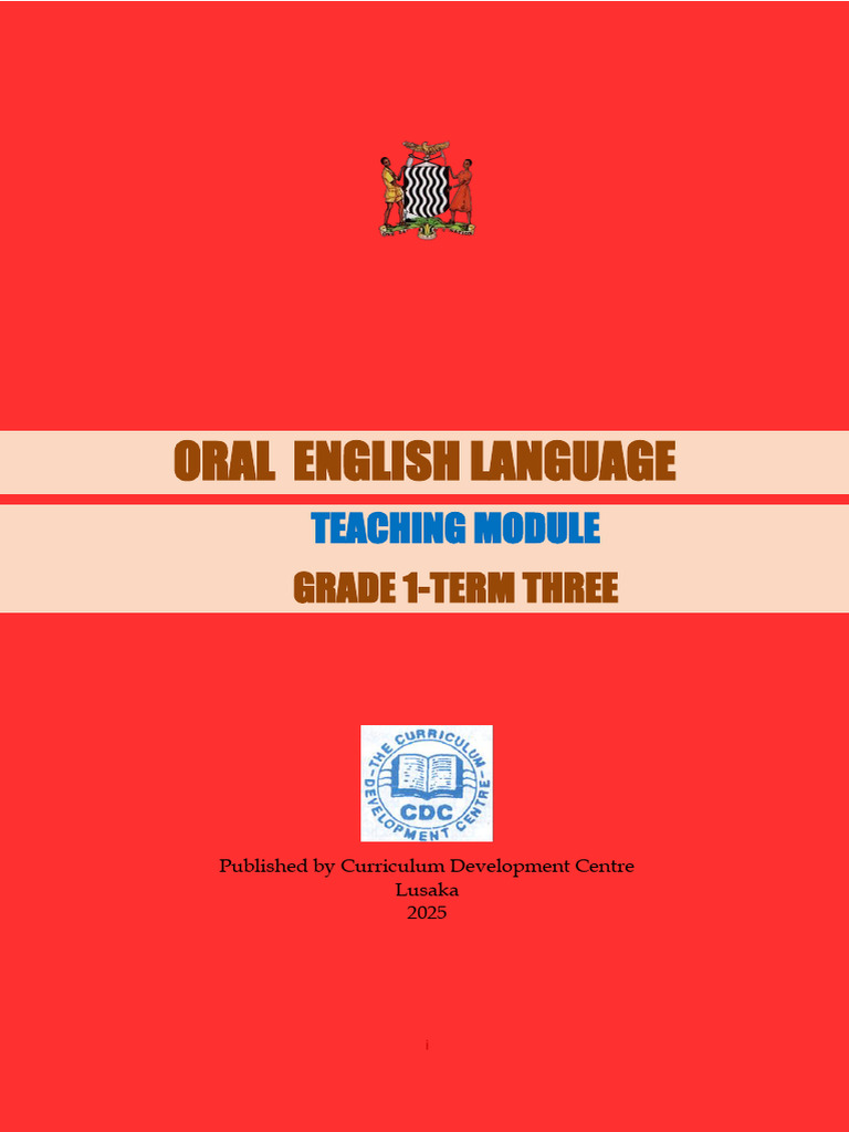 Grade 1 Oral English Teaching Module For Term 3 | PDF | Learning | Plural