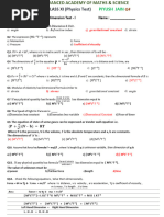 Dimensional Formulas JEE | PDF | Velocity | Heat