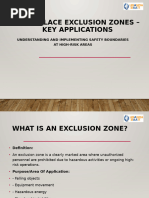 Exclusion Zones Toolbox Talk | PDF | Safety