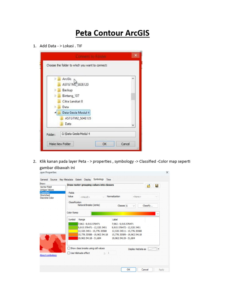 Peta Contour ArcGIS | PDF