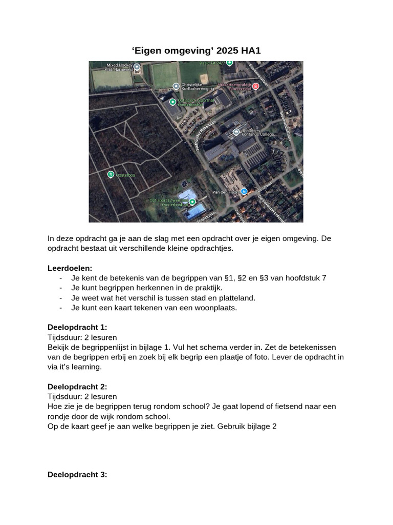 Opdracht Eigen Omgeving' 2025 HA1 | PDF
