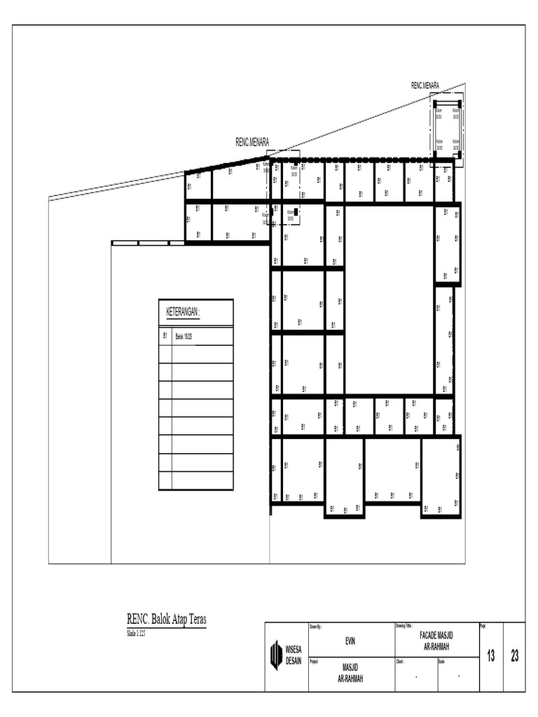 RENC. Balok Atap Teras | PDF