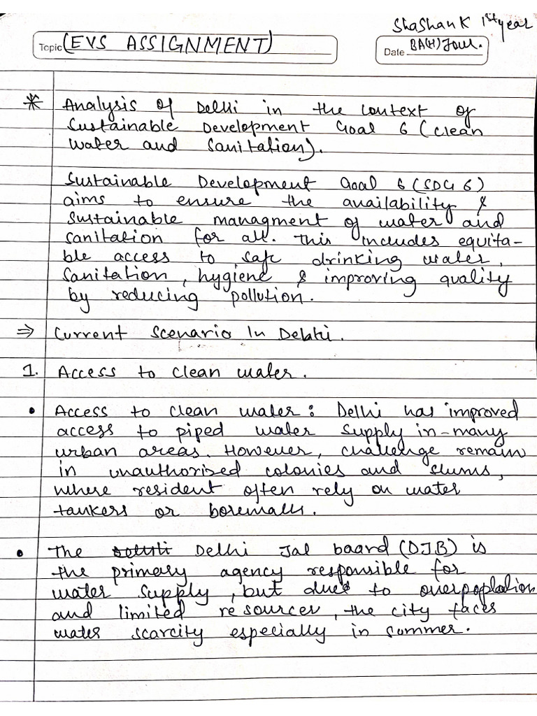 EVS Assignment | PDF