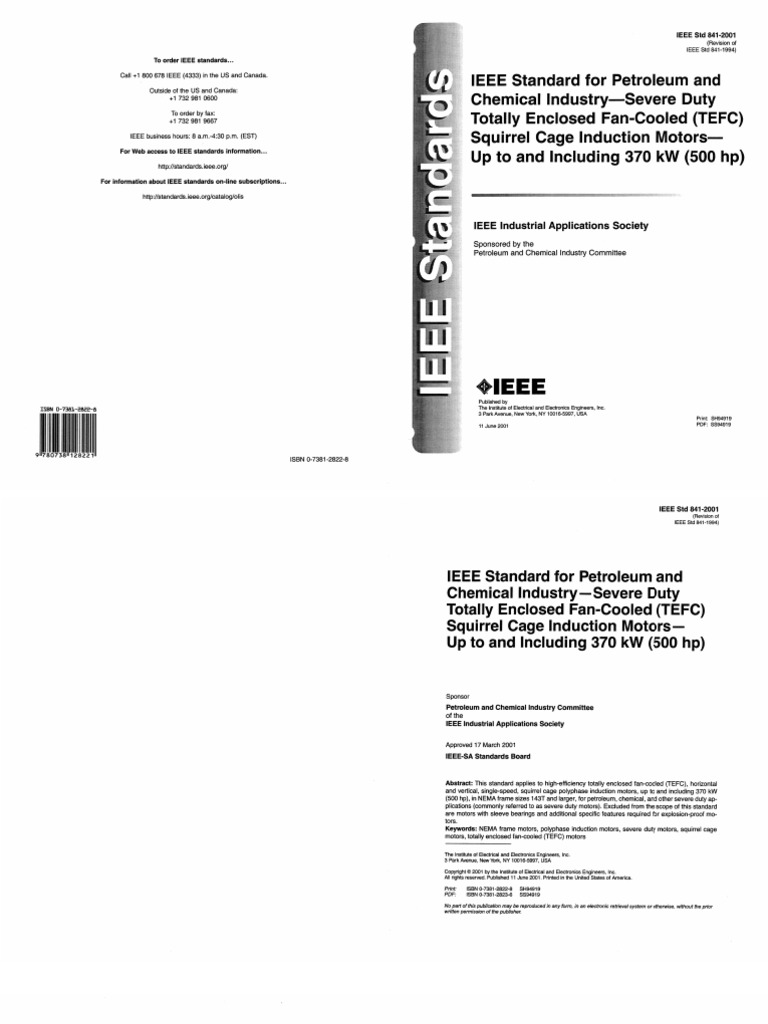 Ieee 841-2001 | PDF