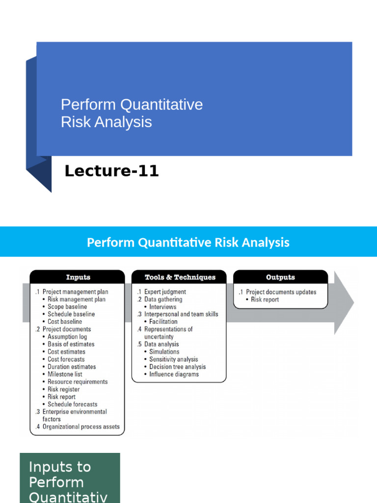 Quantitative Risk Analysis Techniques | PDF | Statistics | Risk