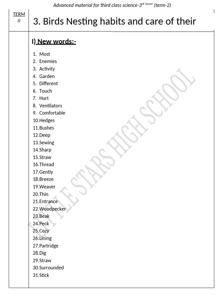 3.birds Nesting Habits and Care of Their Young | PDF