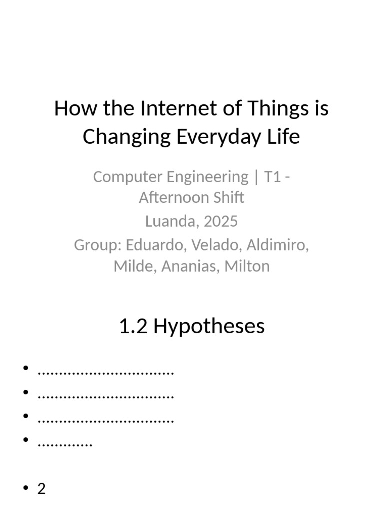 Iot Presentation | PDF