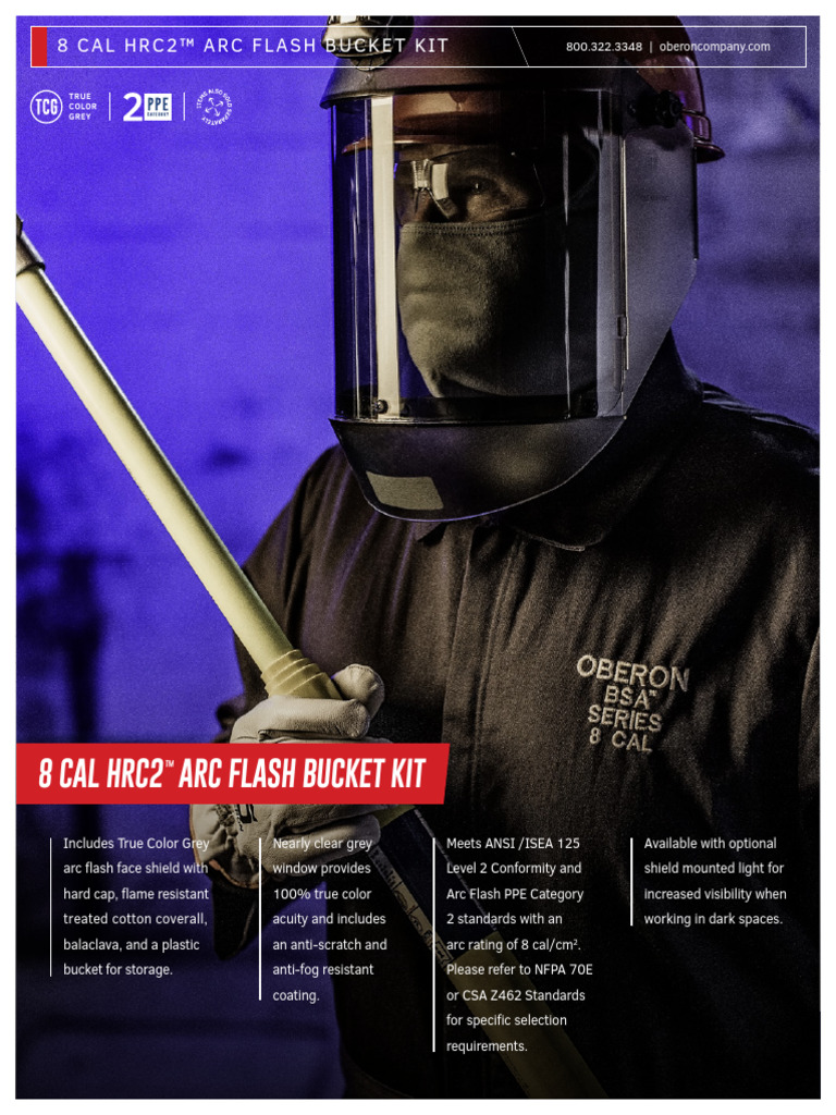 8 Cal HRC2 Arc Flash Bucket Kit | PDF